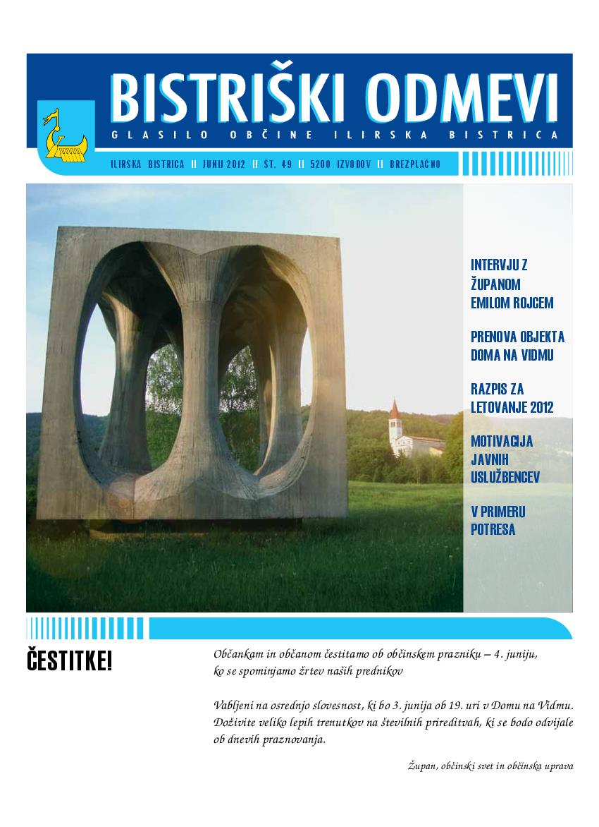 Bistriški odmevi, št. 49, junij 2012 - ilirska-bistrica.si
