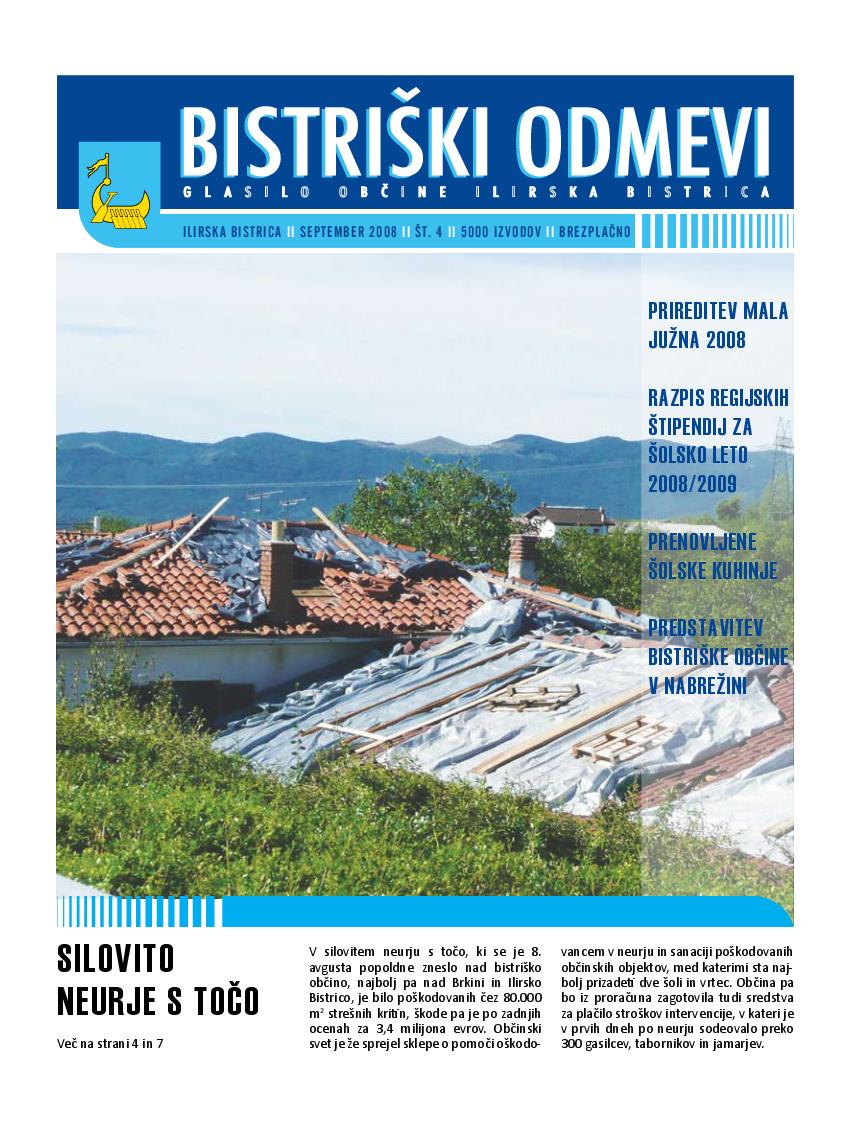Bistriški odmevi, št. 4, september 2008 - ilirska-bistrica.si